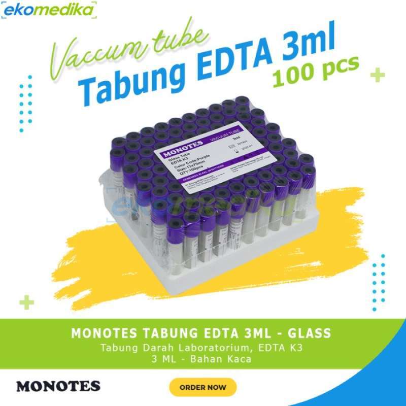 Promo Tabung Darah | Blood Collection Tube | Vacutainer EDTA 3 ml ...