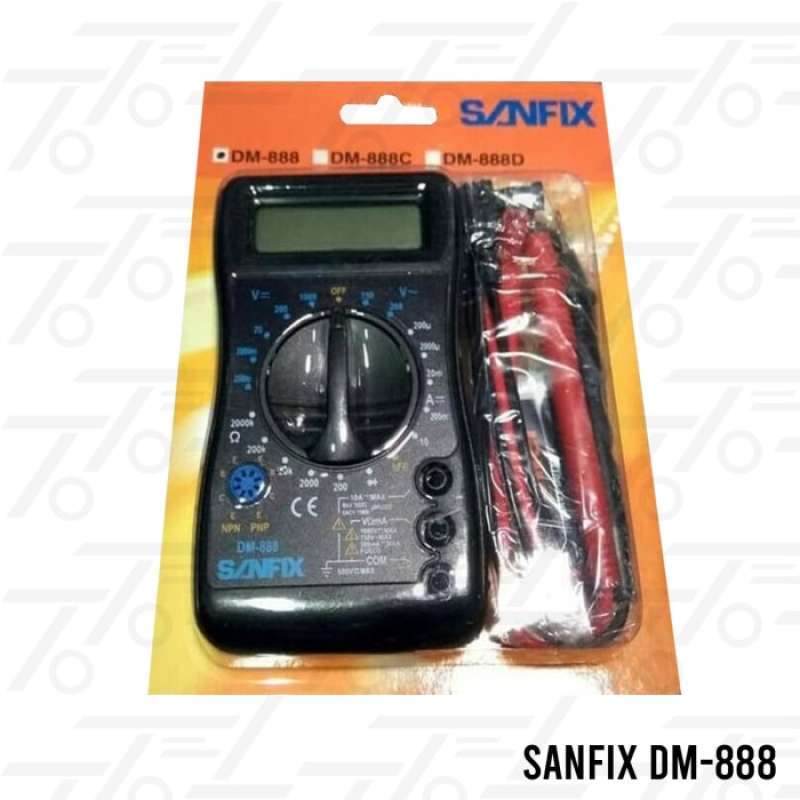 Promo Sanfix Dm-888 Digital Multimeter / Multitester Digital Sanfix ...