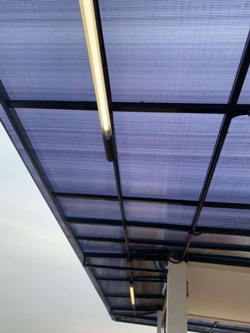 Promo KAP LAMPU BAMBU BAMBOO HITAM 1X36 TL T8 LED KANOPI ATAP ...