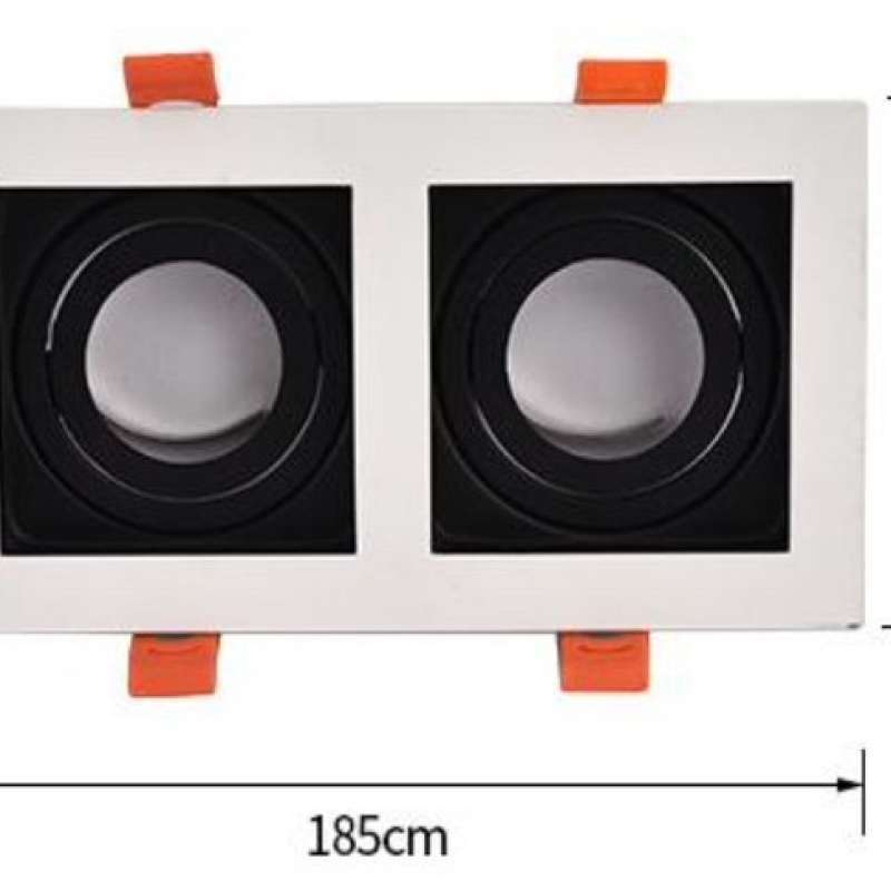 Promo RUMAH LAMPU DOWNLIGHT HALOGEN DOUBLE FITTING MR16 LED 7W 7 WATT ...