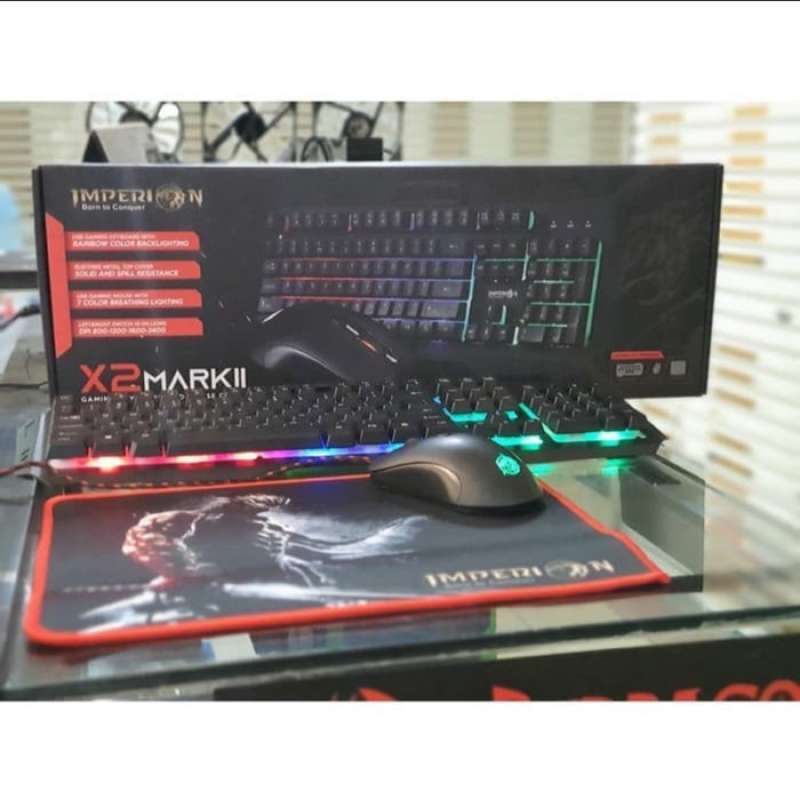 Jual Paket Keyboard Mouse & Mousepad Gaming Bundle imperion X2 mark II ...
