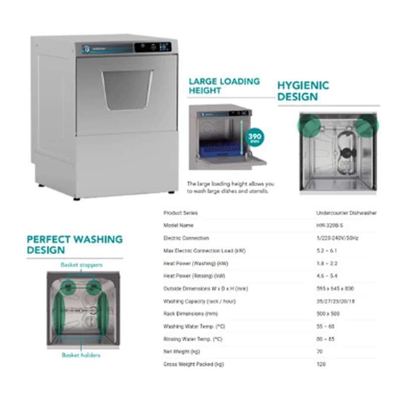 Jual Hoshizaki HW-320B-S Undercounter Dishwasher / Mesin Pencuci Piring ...