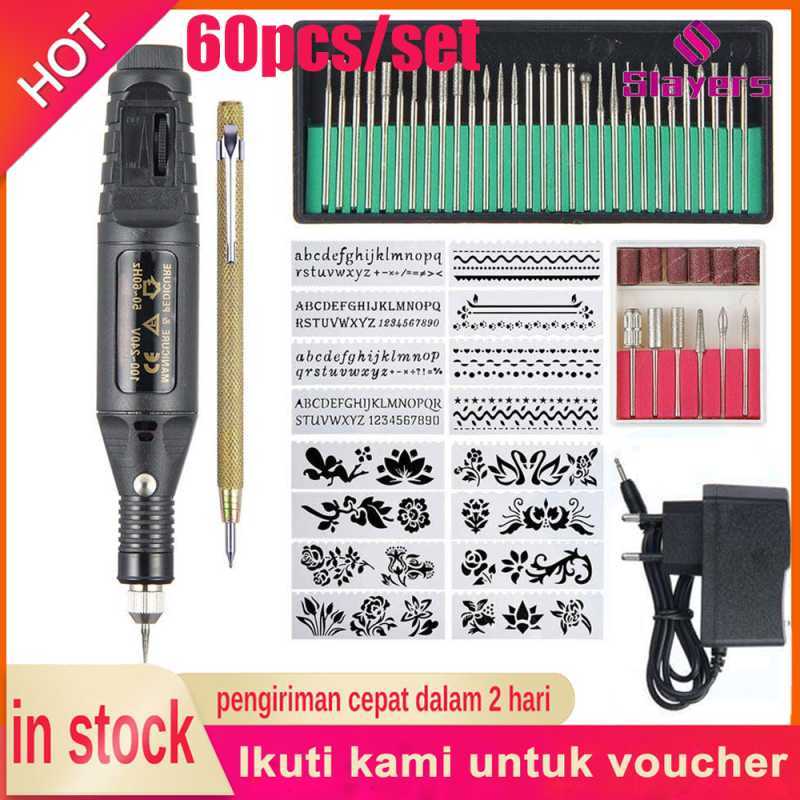Promo Kit Pena Ukir Mikro, 60 / 70 Buah Alat Pen Ukir Berkabel ...