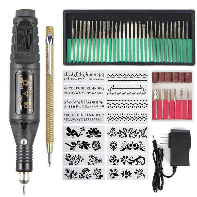 Promo Kit Pena Ukir Mikro, 60 / 70 Buah Alat Pen Ukir Berkabel ...