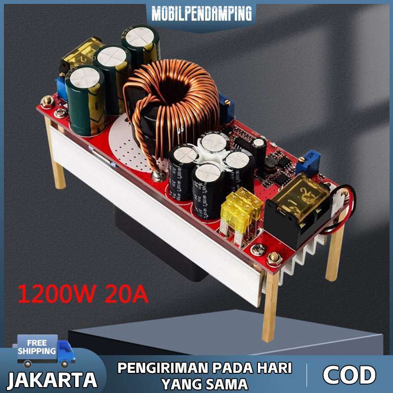 Promo 【Pengiriman Hari Yang Sama】1200W 20A Boost Power Module Constant ...