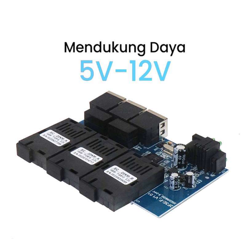 Promo Media Converter 3FO 3LAN Pcb Htb 3FO 3Lan Ethernet Switch Support ...