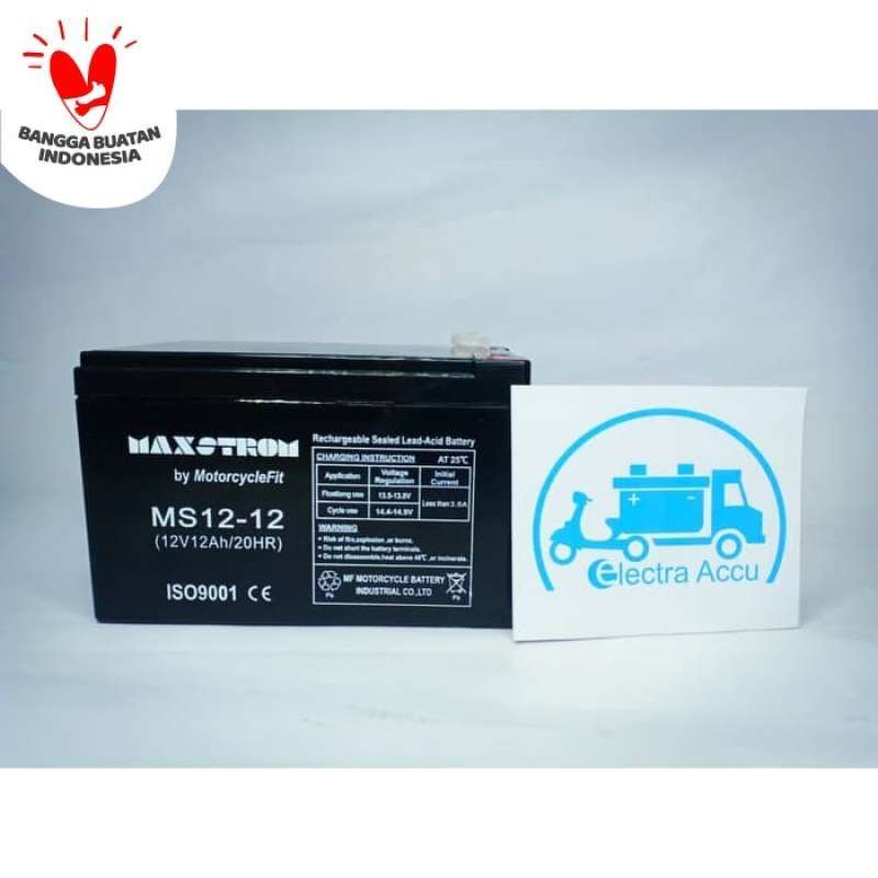 Promo New Aki 12V 12Ah Mf Aki Kering Vrla Battery 12 V 12 Ah 12V12Ah ...
