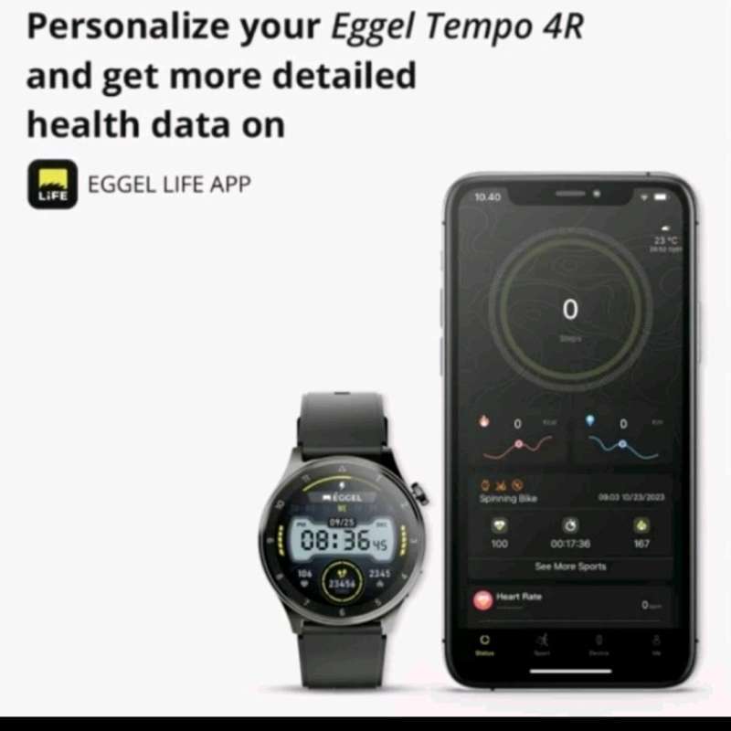 Jual Smartwatch Eggel Tempo 4R Bluetooth Call Wireless Charging di ...