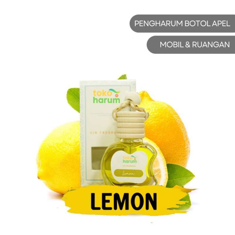 Jual Pengharum Ruangan / Parfum Mobil Botol Apel 10ml Lemon di Seller ...