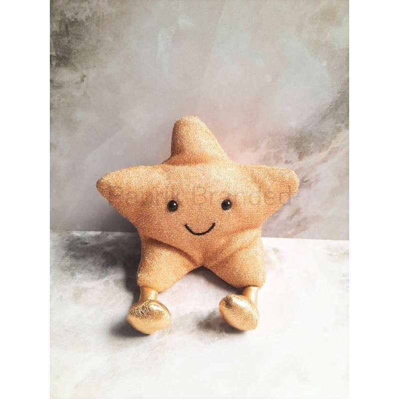Jual freshionable jellyc4t Amuseable star plush Soft Toy bintang emas ...