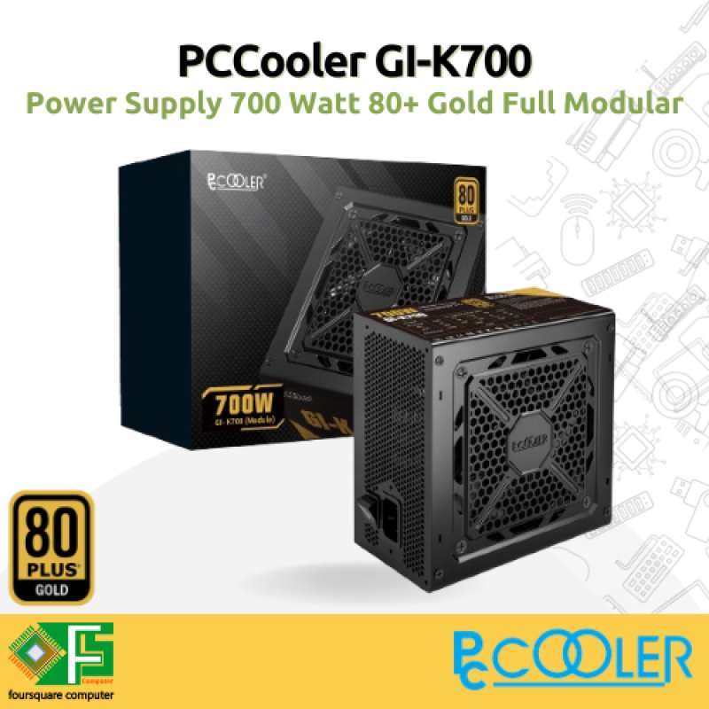 Jual PSU PCCooler GI-K700 700 Watt 80+ Gold Full Modular | Power Supply ...