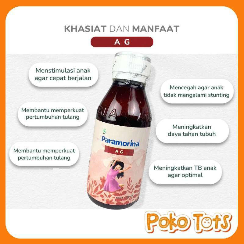 Jual Paramorina Active Grow Ag 100ml Vitamin Untuk Pertumbuhan Tulang ...