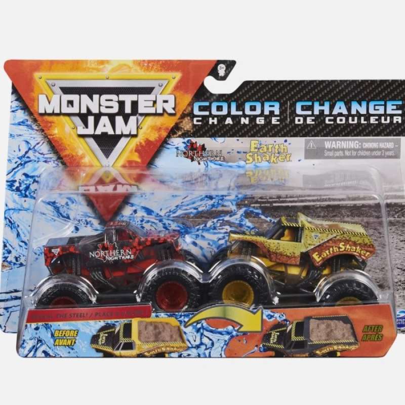 Promo MONSTER JAM NORTHERN NIGHTMARE EARTH SHAKER CHANGE COLOR SPIN ...