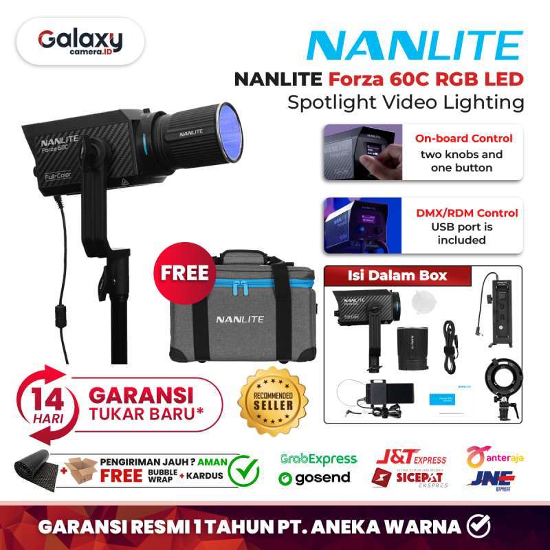 Jual Nanlite Forza 60C RGB LED Spotlight Video Lighting Kit 60-C 60 C Resmi di Seller Galaxy ...