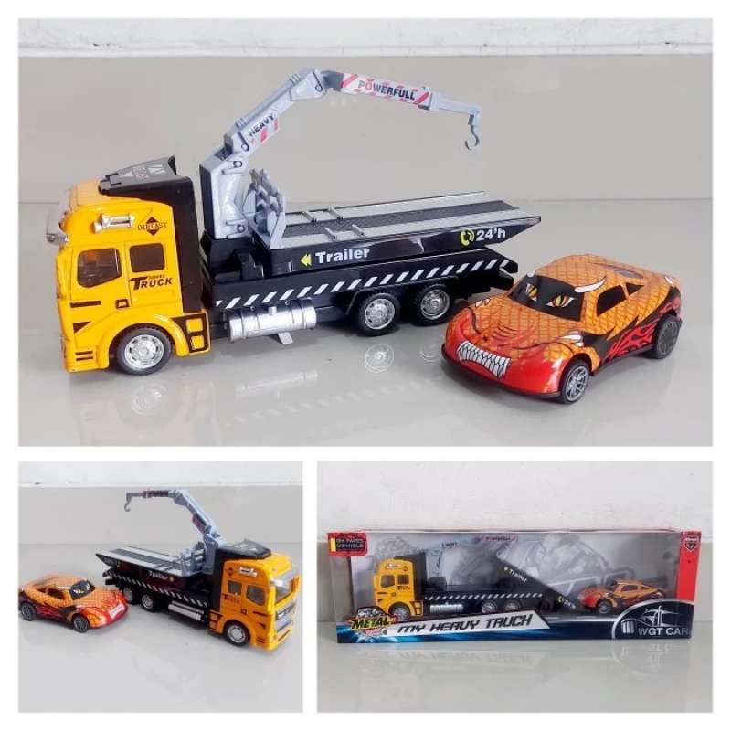 Promo DIECAST MOBIL TRUK DEREK ALLOY PULLBACK - MINIATUR TRUCK TOWING ...