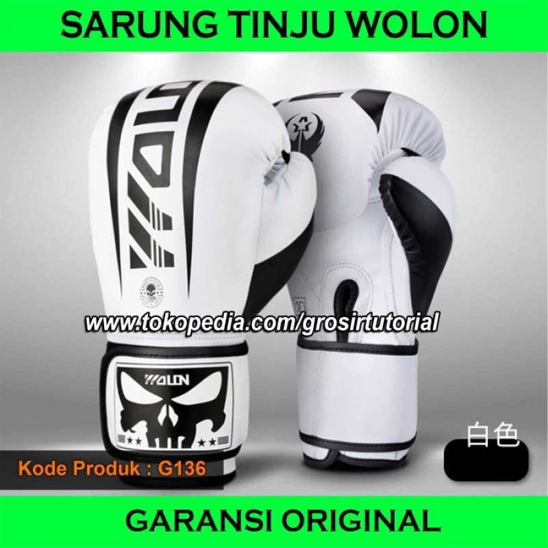 Promo SARUNG TINJU WOLON, BOXING GLOVES WOLON ORIGINAL, GLOVE MUAY THAI ...