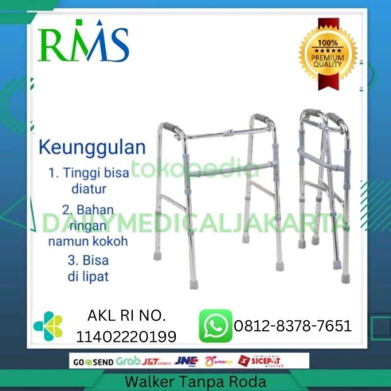 Promo Walker Alat Bantu Jalan Lansia Standar Kemenkes /WALKER TANPA ...