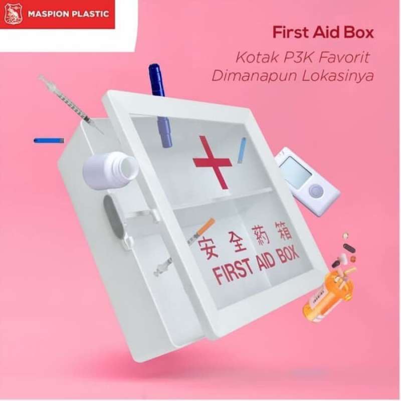 Promo Kotak P3K / Kotak Obat / Tempat Obat Diskon 38% di Seller Zafran ...