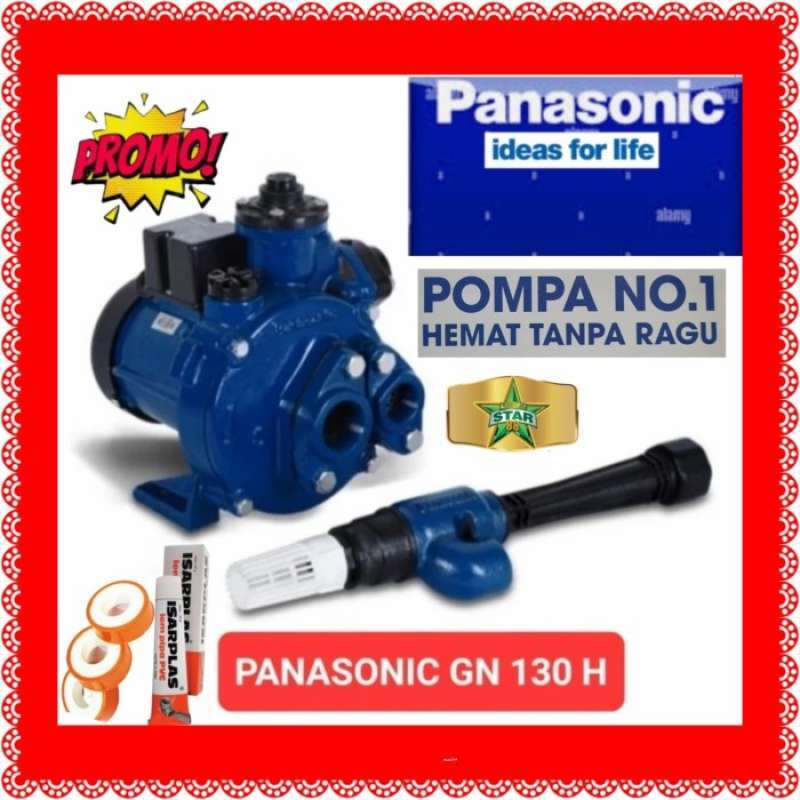 Promo MESIN POMPA SUMUR DALAM PANASONIC 125 WATT JETPUMP GN-130 H JET ...