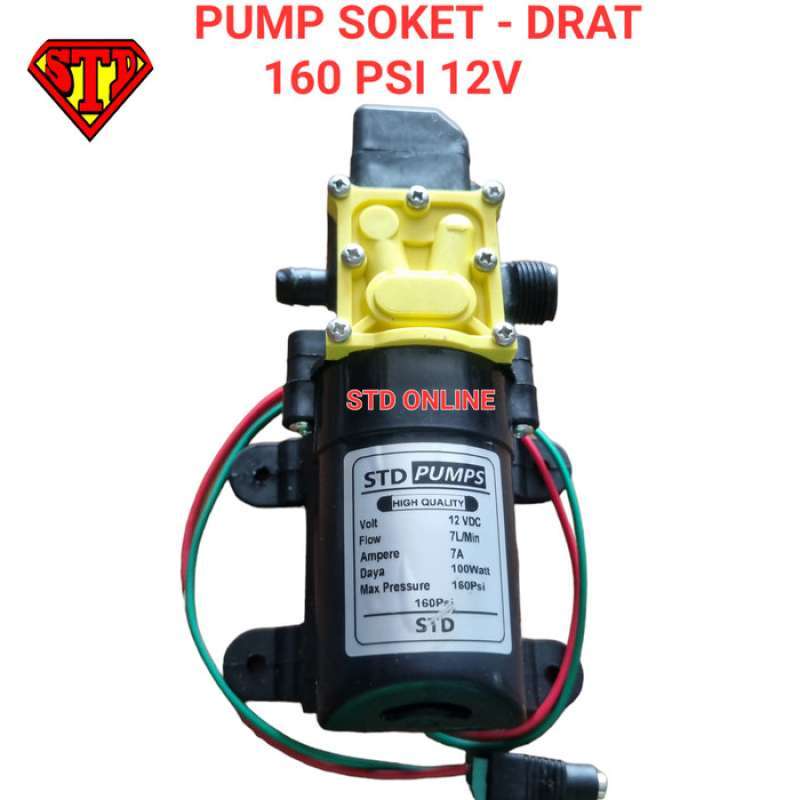 Promo POMPA STEAM MINI 160 PSI 12V SOKET DRAT STD PUMP - Diskon 50% di Seller Selera_kita store ...