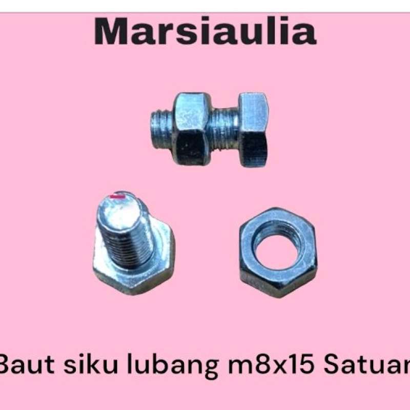 Jual Baut + mur siku lubang m8x15 lobang baut mor m8 x 15 harga Satuan di Seller marsiaulia ...