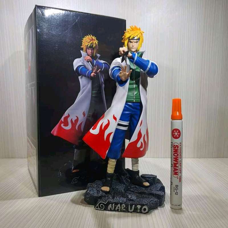 Jual mainan static figure Minato yondaime Uzumaki naruto tinggi sekitar ...