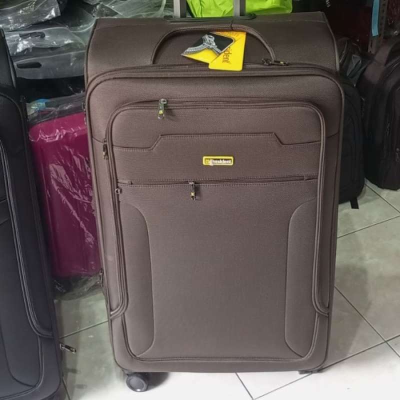 Promo Sale Koper President 32 Inch Super Jumbo Bahan Canvas - Cokelat ...