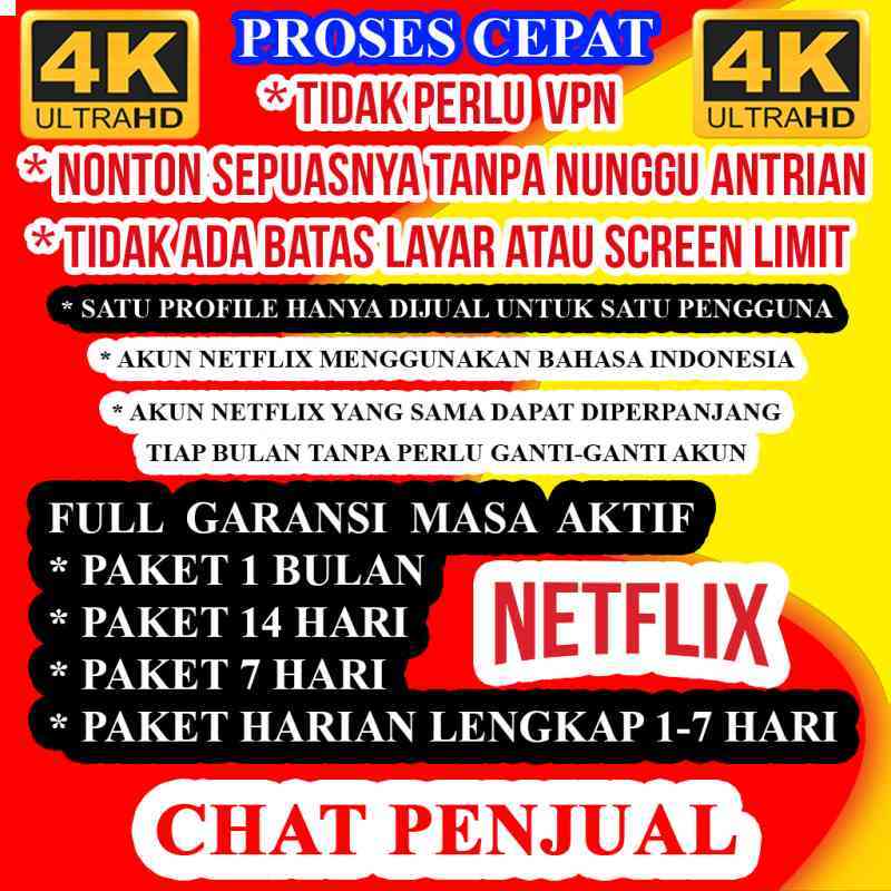 Jual Netflix Private - Harga Termurah Dan Terbaru Di 2024 | Blibli