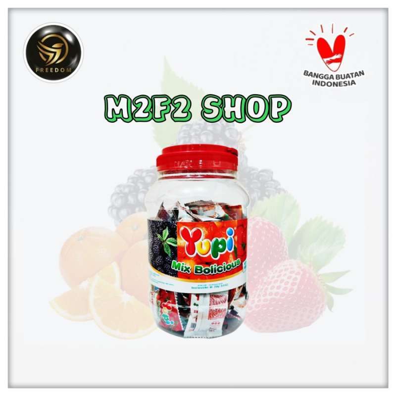 Promo Permen Yupi Jelly Mix Bolicious Aneka Rasa Toples | Jar - 200 gr ...
