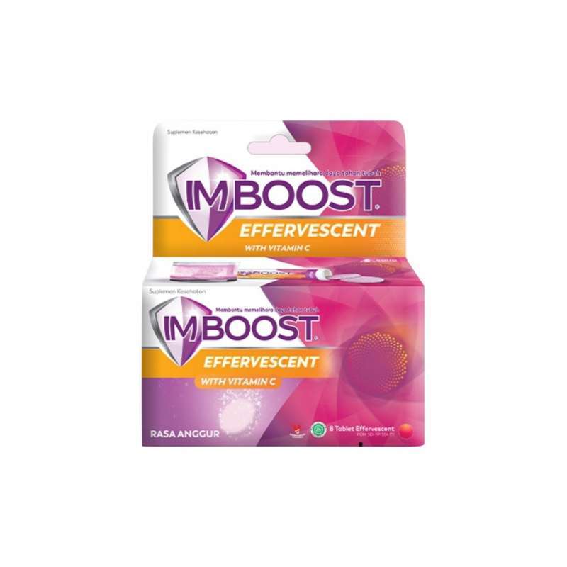 Jual Imboost Effervescent With Vitamin C Anggur 8 Tablet - Daya Tahan ...