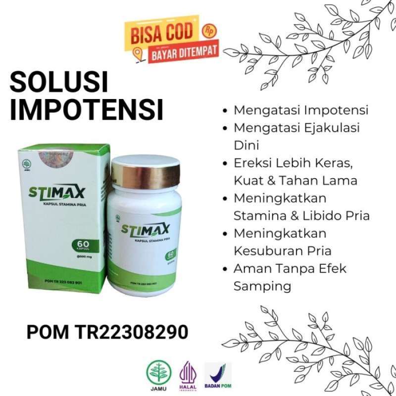 Promo Obat Herbal Kuat Pria Tahan Lama Stimax 100% Sudah Bpom Diskon 23 ...