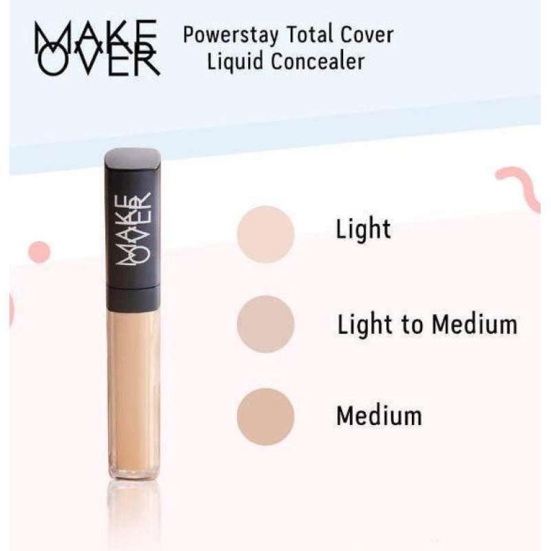 Promo MAKE OVER Powerstay Total Cover Liquid Concealer - Light Diskon ...