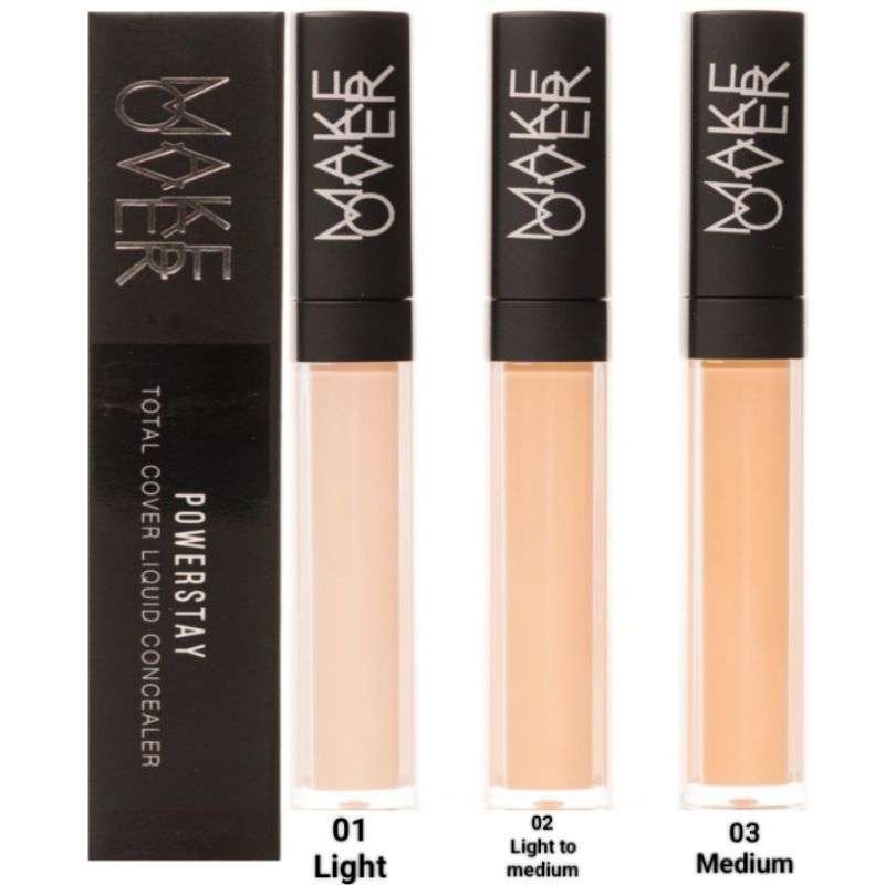 Promo MAKE OVER Powerstay Total Cover Liquid Concealer - Light Diskon ...