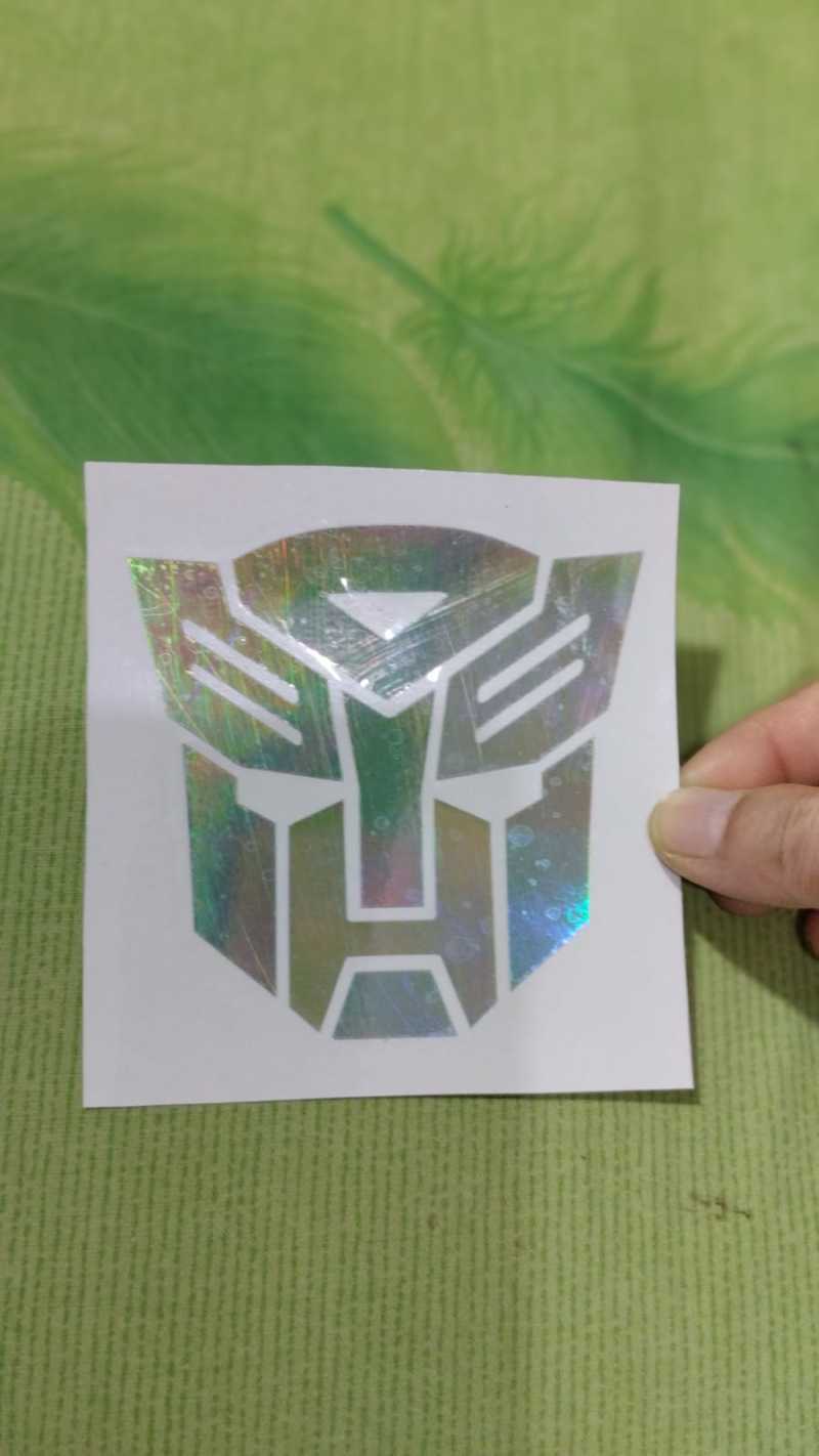 Jual Sticker Cutting Autobot Transformer - Chrome Silver di Seller ...