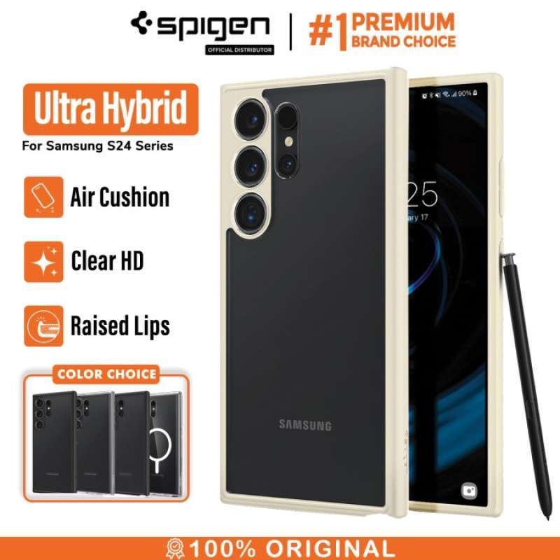 Promo CASE GALAXY S24 ULTRA PLUS SPIGEN ULTRA HYBRID CLEAR CASING - Mute Beige S24 Diskon 50% di ...