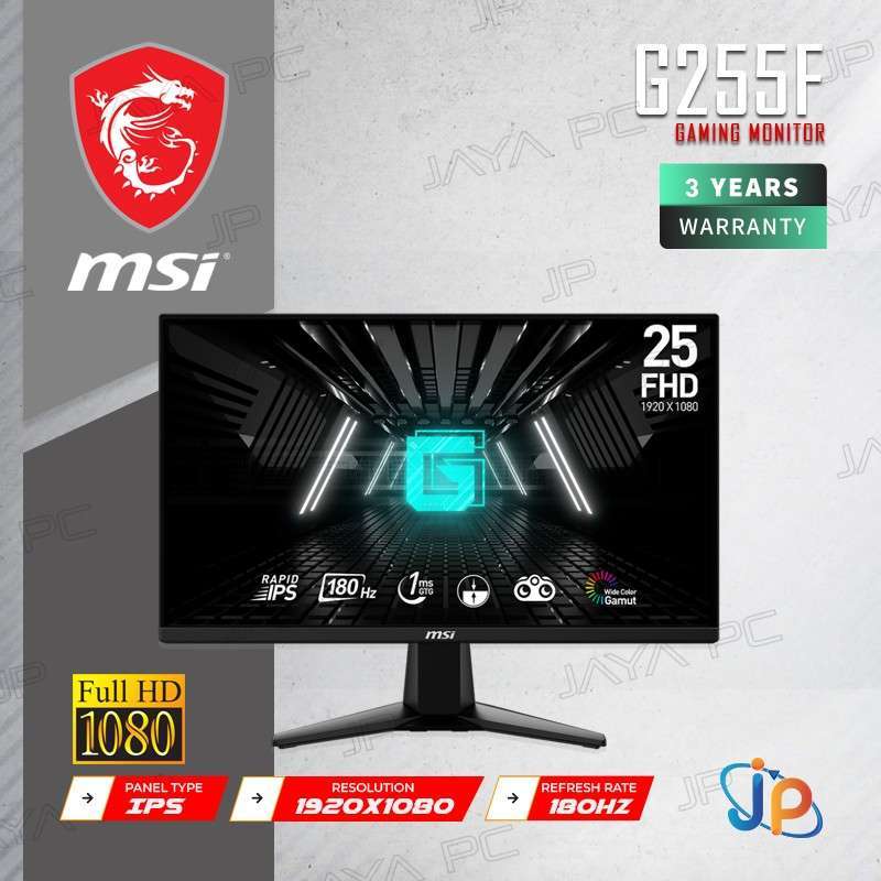 Jual Monitor MSI LED IPS Gaming G255F - Full HD 25 Inch di Seller Jaya ...