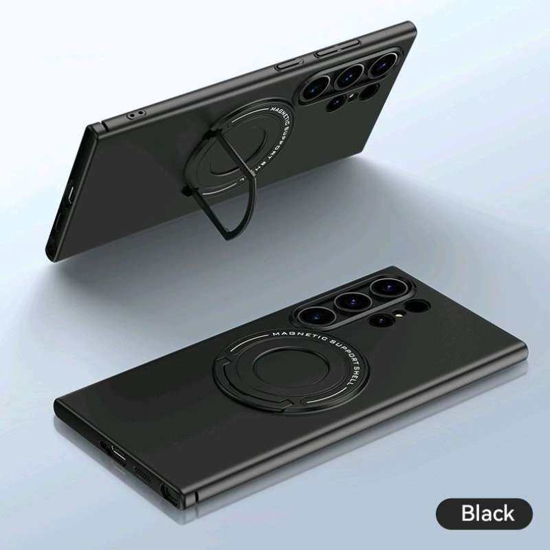 Jual CASING SAMSUNG S24 ULTRA S23 ULTRA CASE MAGSAFE BRACKET MAGNETIC S24 ULTRA HITAM Di