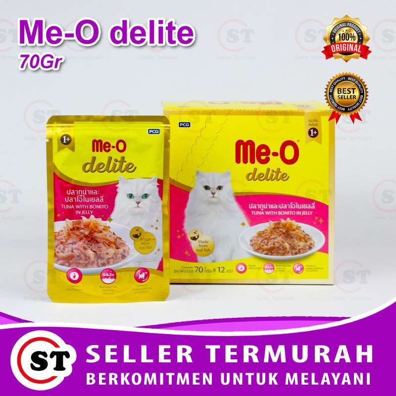 Jual Meo Delite 70g Pouch Makanan Kucing Basah Pakan Wet Food Adult Me ...