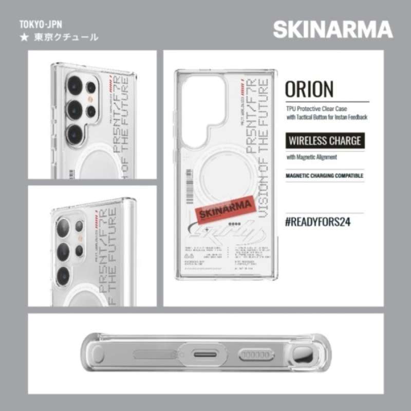 Jual Case Samsung S24 Ultra - Skinarma Orion Magsafe Casing - S24 Ultra ...