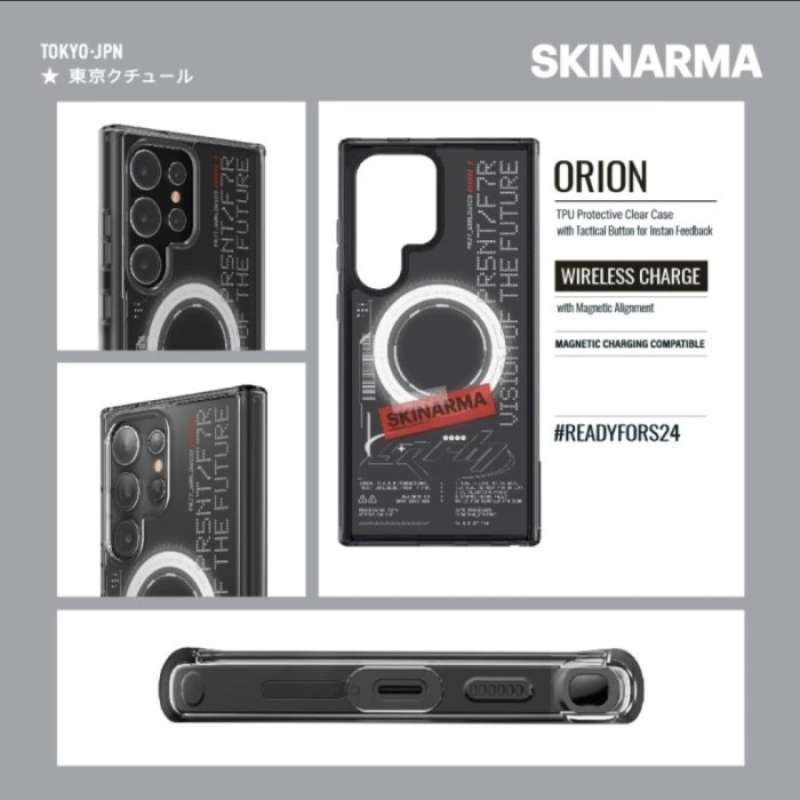 Jual Case Samsung S24 Ultra - Skinarma Orion Magsafe Casing - S24 Ultra ...