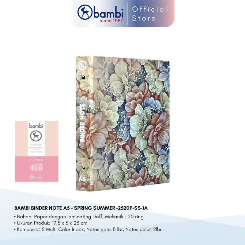 Jual Bambi Binder Note A5 dan B5 Spring Summer Pinko Hanazono - A5 di ... Jual Bambi Binder Note A5 dan B5 Spring Summer Pinko Hanazono - A5 di ...