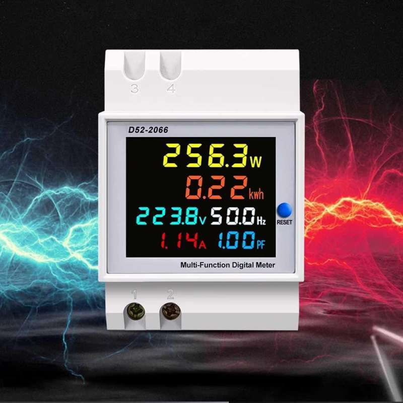 Promo ZUYIYI Meteran Listrik Digital Display Din Rail Single Phase 300V ...