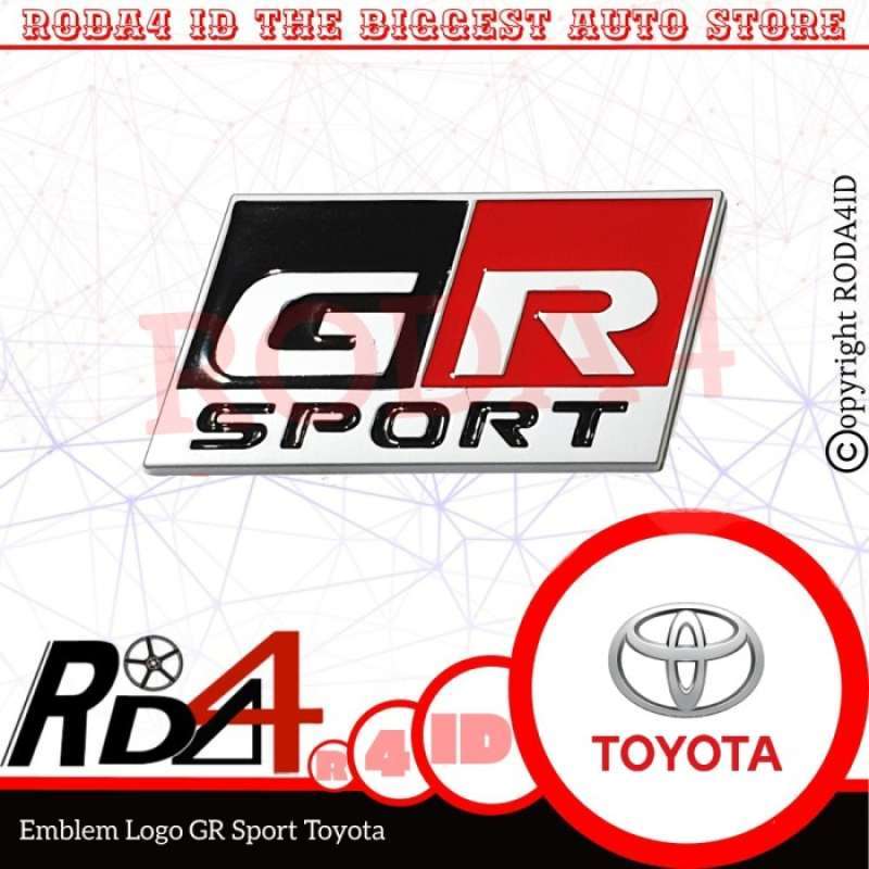 Promo Emblem Logo Gr Toyota Gr Sport Merah Hitam Diskon 9% Di Seller ...