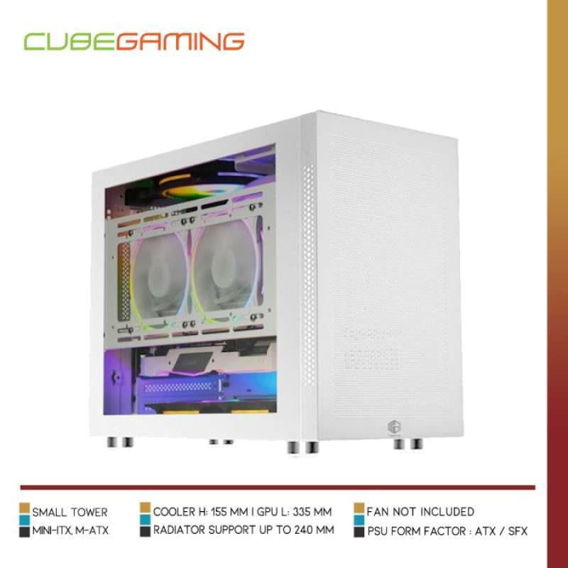 Jual CUBE GAMING AXEL V2.0 | TEMPERED GLASS Case di Seller Nano ...