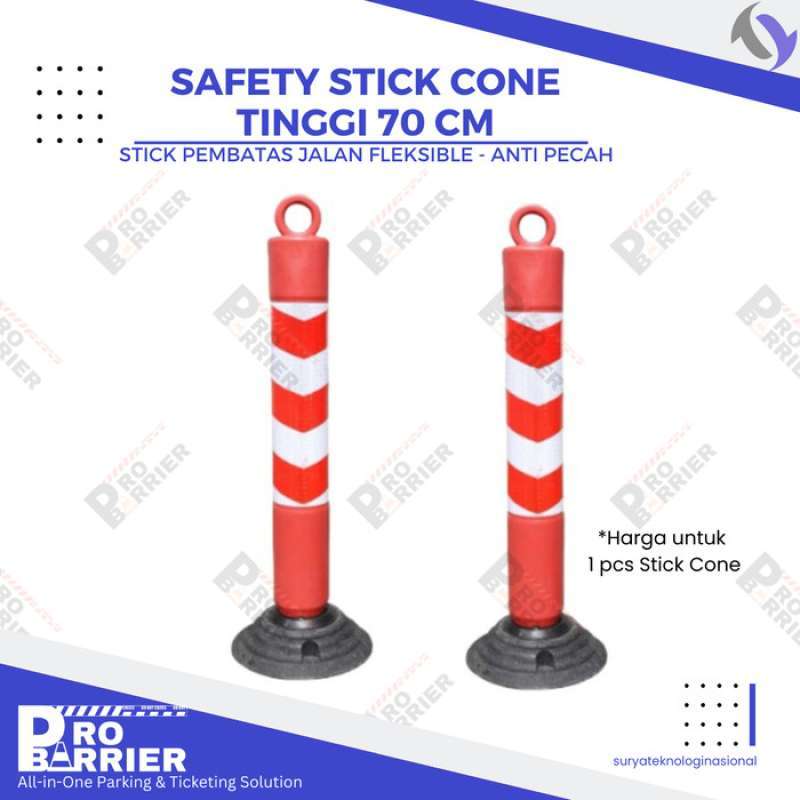 Jual Stick Cone Base Hitam Scotlight Plastik 70 cm Pembatas Jalan ...