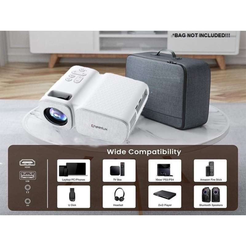 Jual Smart Projector Cheerlux C11 2000 Lumens Mini Proyektor Screen ...