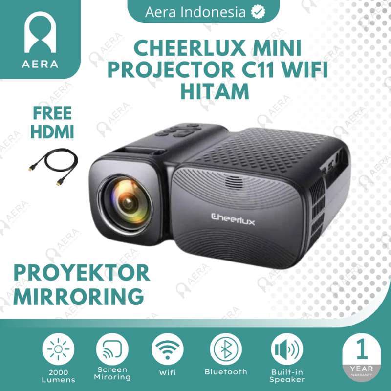 Jual Smart Projector Cheerlux C11 2000 Lumens Mini Proyektor Screen ...
