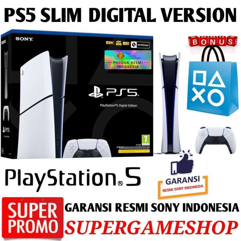 Promo Supergameshop - Ps5 Slim Disc Version - Ps5 Slim Digital Version ...