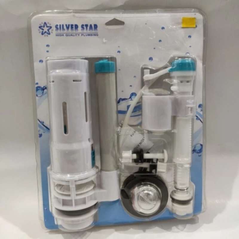 Jual Silver Star Pelampung Air Tombol Tangki Monoblok Kloset Dual Flush ...