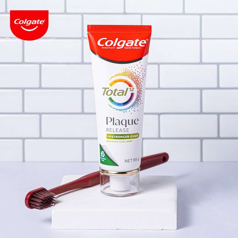 Promo Colgate Total Plaque Release Reviving Cool Mint Toothpaste [95 g ...